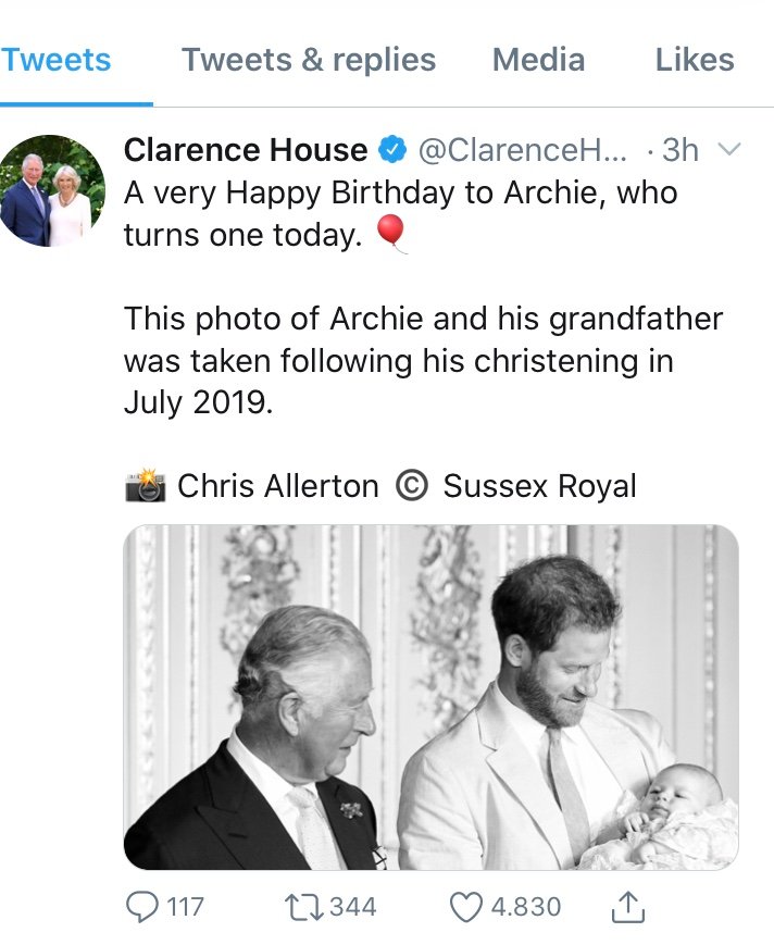 Birthday cheers, baby Archie! Queen and the royal relatives celebrate ...